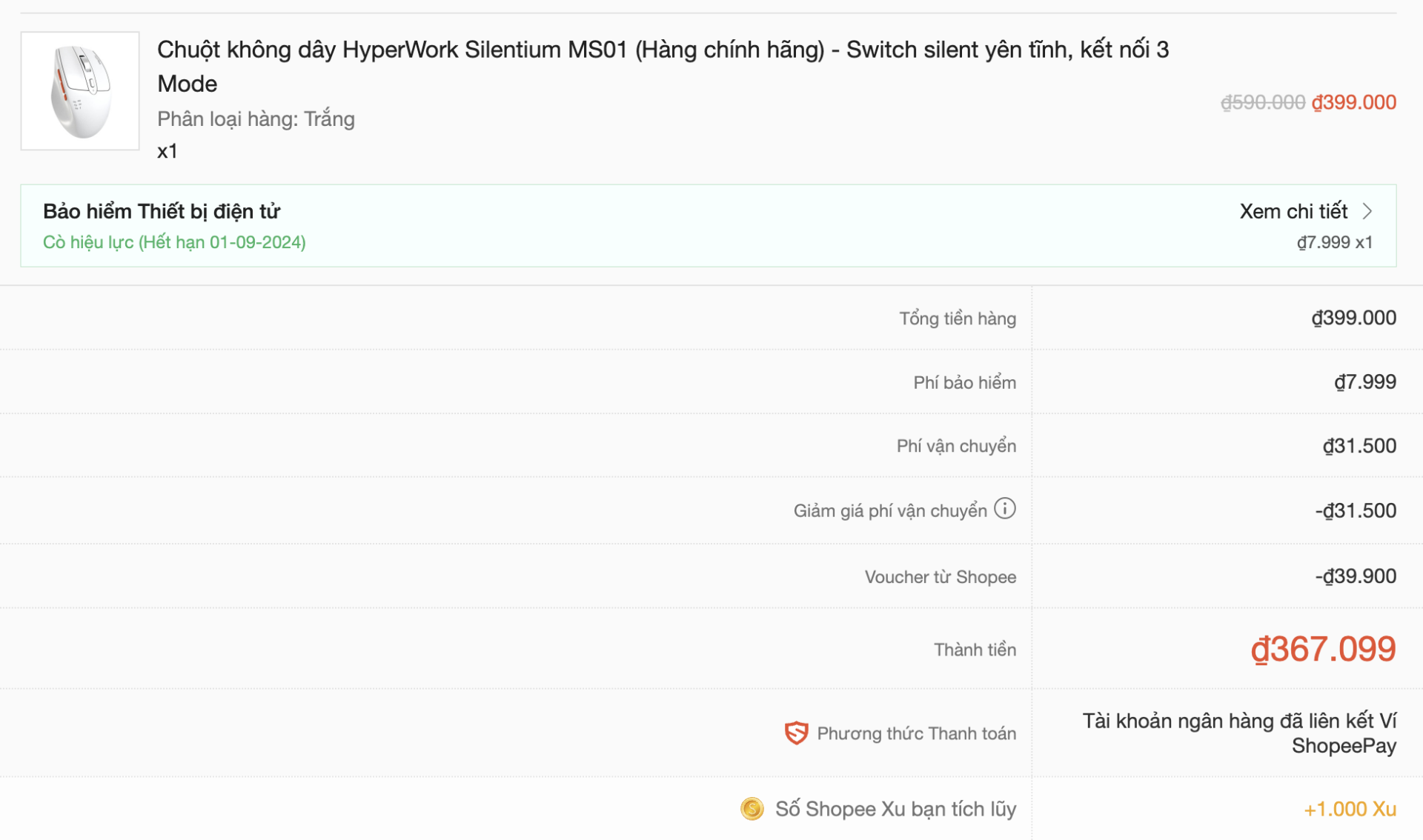 Review chuột HyperWork MS01 - Công thái học, yên tĩnh